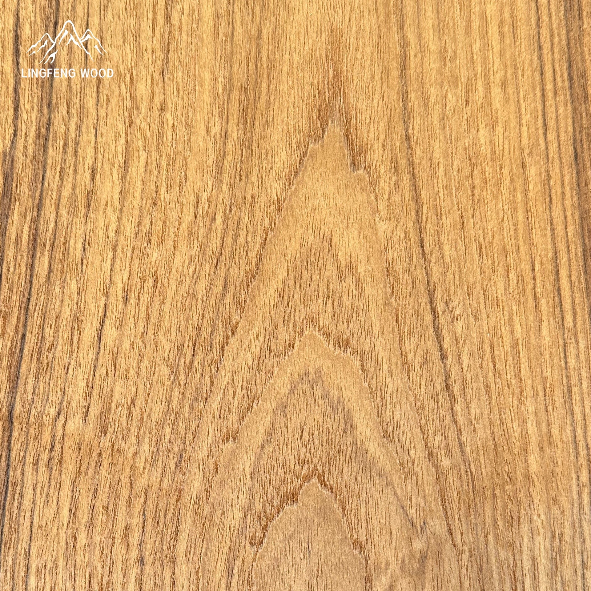 Myanmar Teak Veneer | Crown cut | 0.45mm | LINGFENG