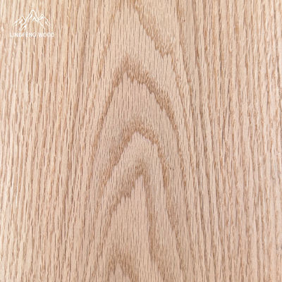 Red Oak Veneer | Crown cut | 0.45mm | LINGFENG